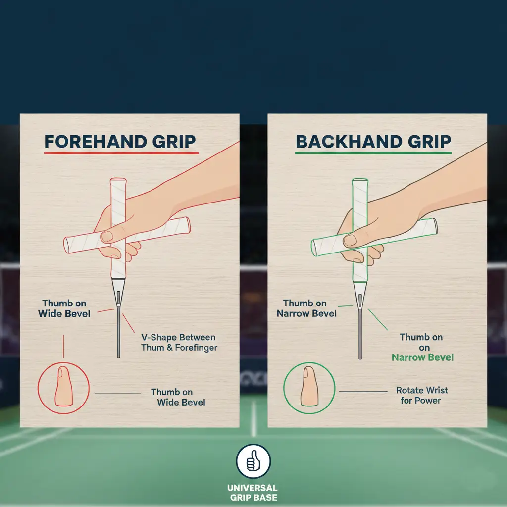 Badminton Grip Techniques Explained | Forehand & Backhand Guide